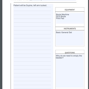 Nursing Note Template| Surgical Nurse Notes| Surgery| Nursing Digital ...