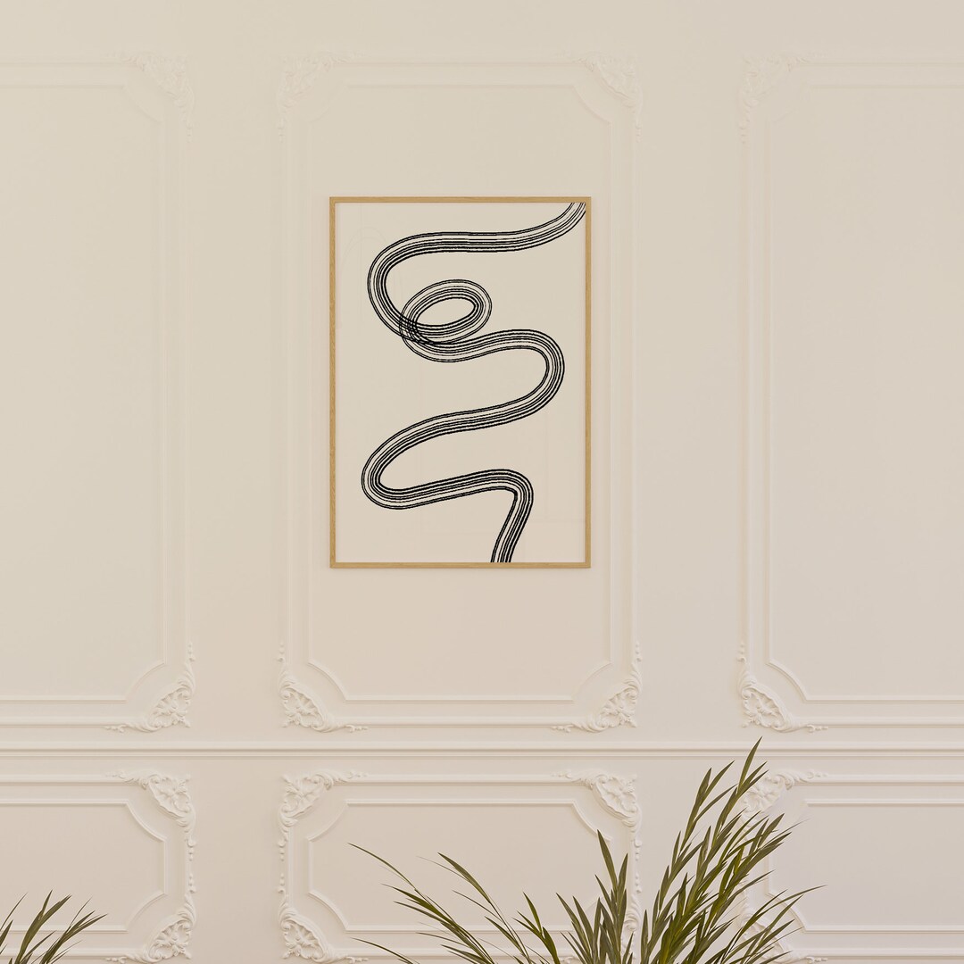 Scratchy Swirl Digital Wall Art - Etsy