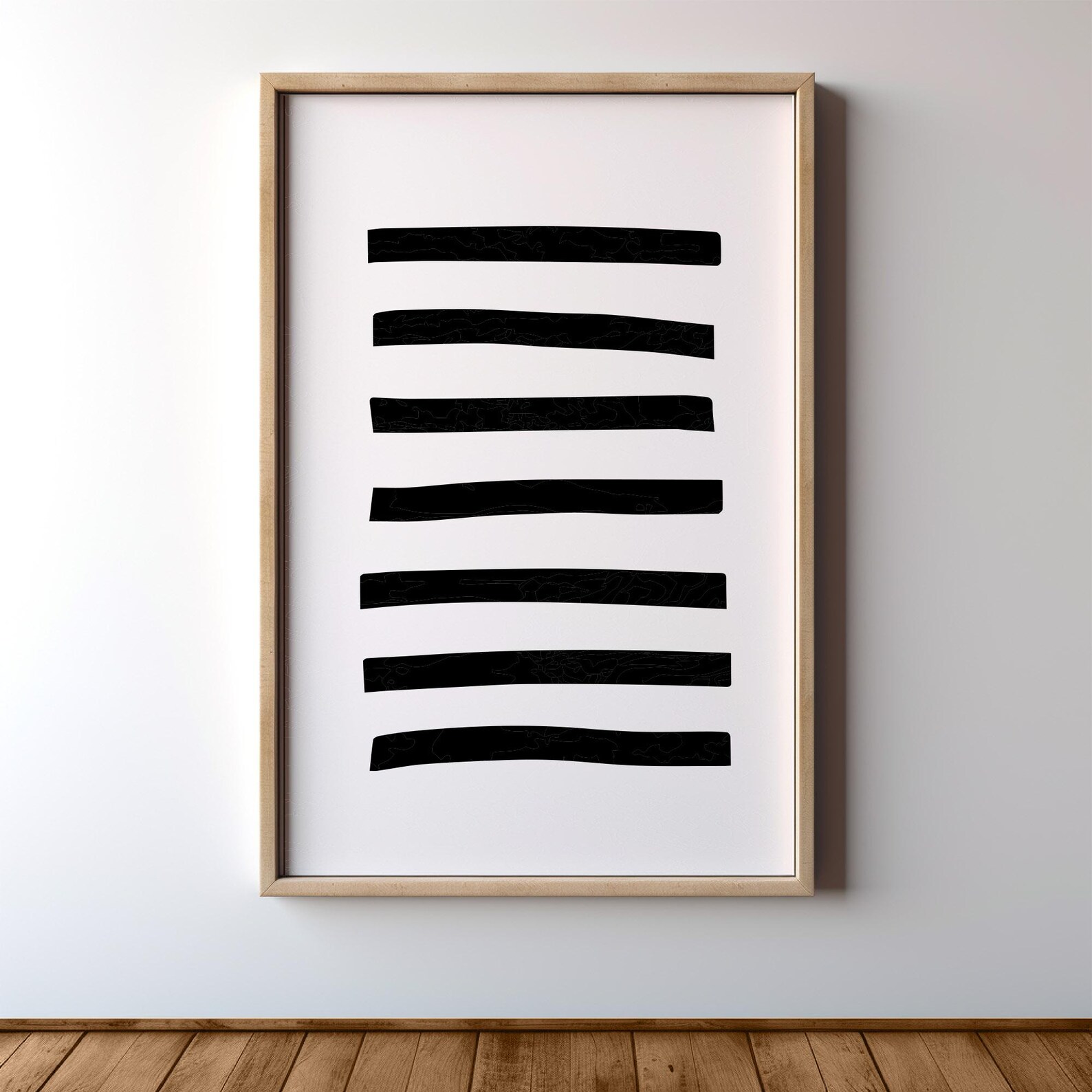 Modern Abstract Art Print Set: Brush Strokes Wall Decor (digital ...