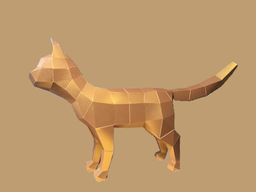 Cat Papercraft Template You Will Do It Very Easily With Step by Step ...