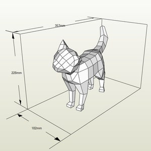 Cat Papercraft Template You Will Do It Very Easily With Step by Step ...