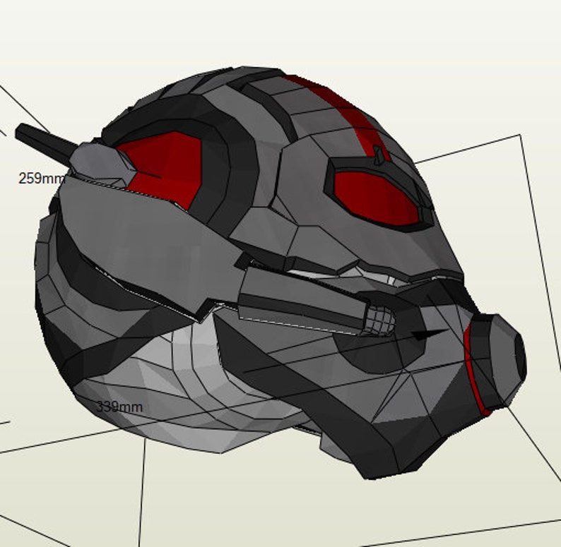 Antman Helmet Papercraft Template, Easy DIY Cosplay (PDF) - Etsy