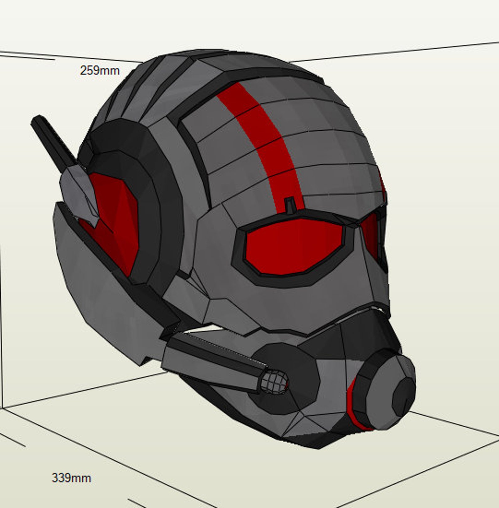 Antman Helmet Papercraft Template, Easy DIY Cosplay (PDF) - Etsy
