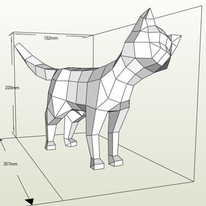 Cat Papercraft Template You Will Do It Very Easily With Step by Step ...