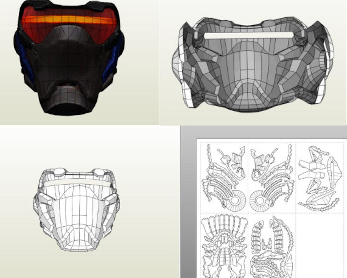 Soldier 76 Helmet/mask/soldier 76 Cosplay Mask Foam and Papercraft ...