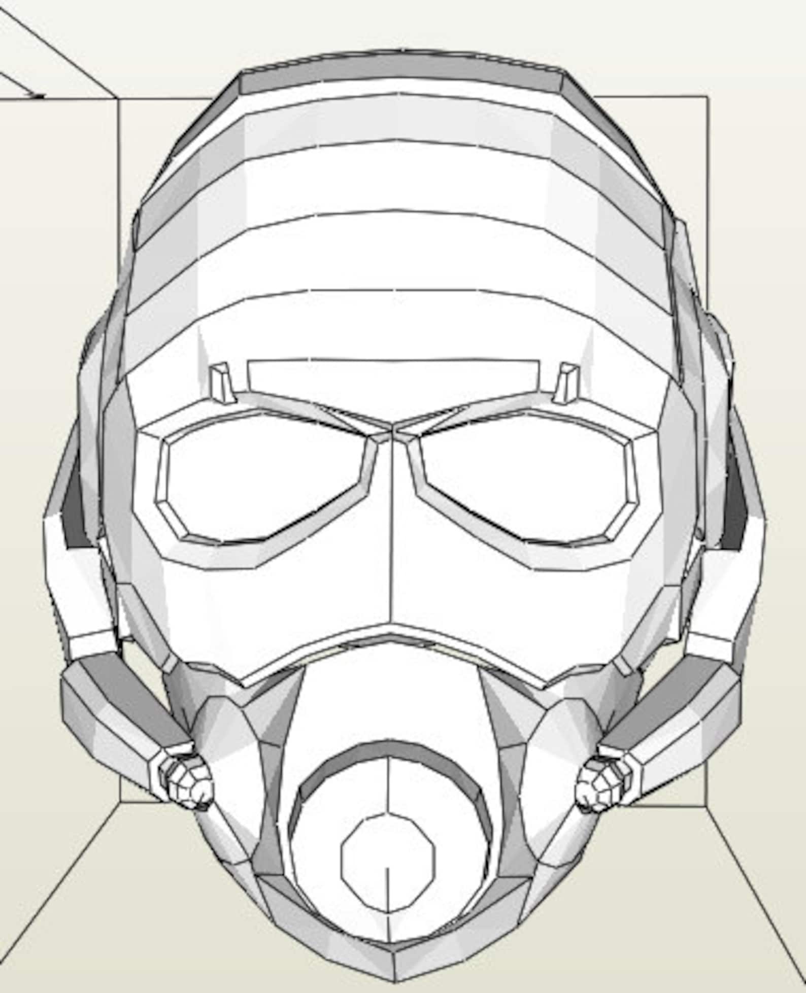 Antman Helmet Papercraft Template, Easy DIY Cosplay (PDF) - Etsy