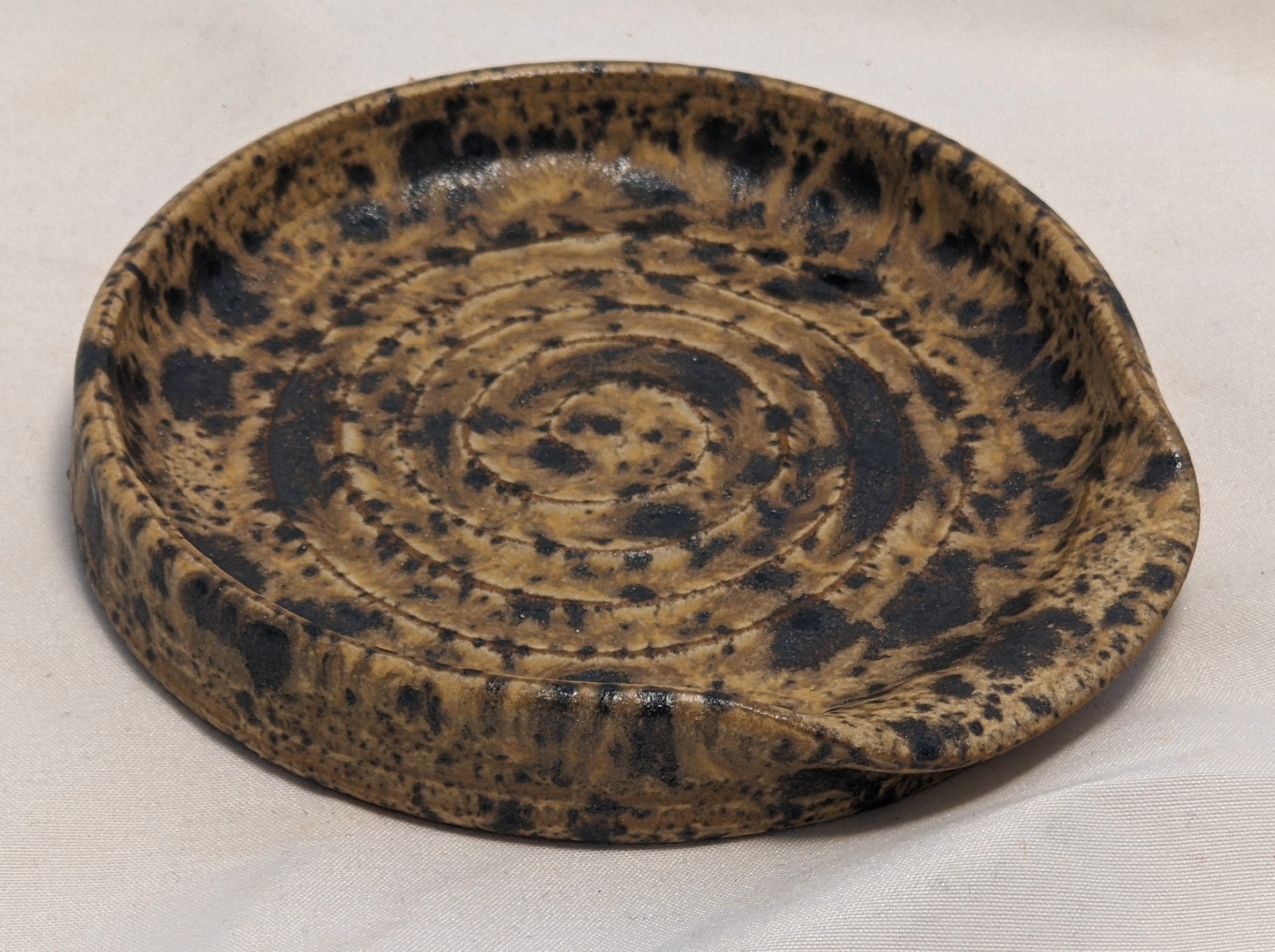 Sandstone Spoon Rest, Handmade Pottery, Handmade Spoon Rest, American ...