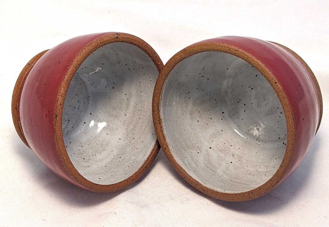 Little Red Bowl Set Handmade Pottery, Bowls, Red Bowls, Pottery Bowls ...