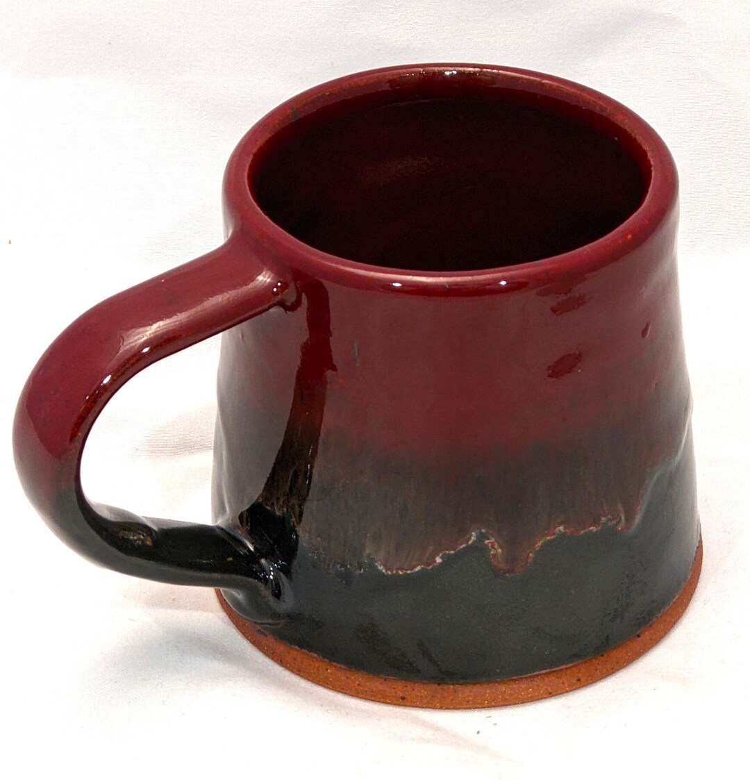Red and Black Man Mug, Handcrafted Pottery, Handmade Pottery,pottery ...