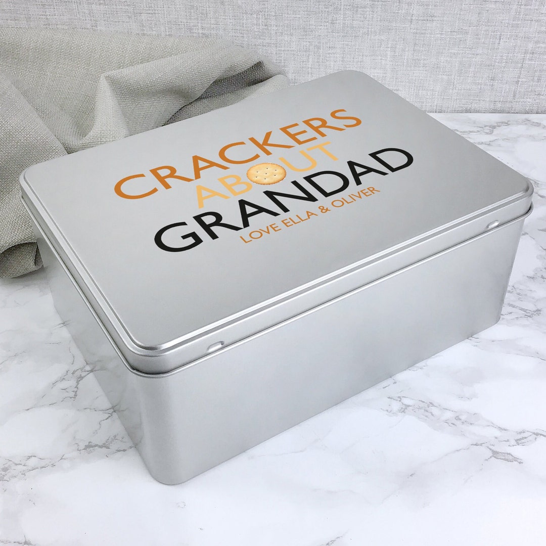 Personalised CHEESE CRACKER Storage Tin Gift Cheese Lover Cheese ...