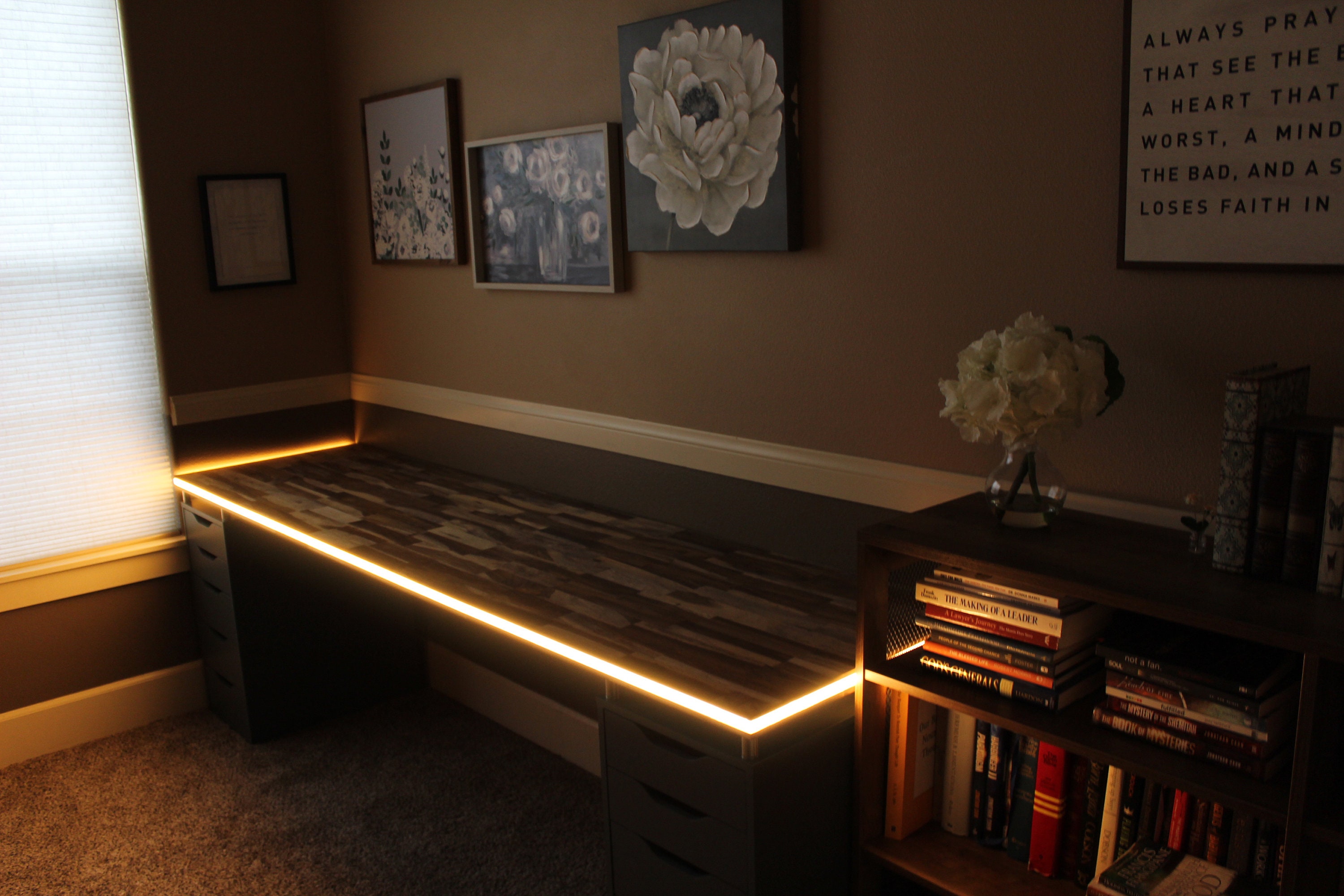 Butcher Block Office Desk Top / Table Top / Island Counter Top With ...