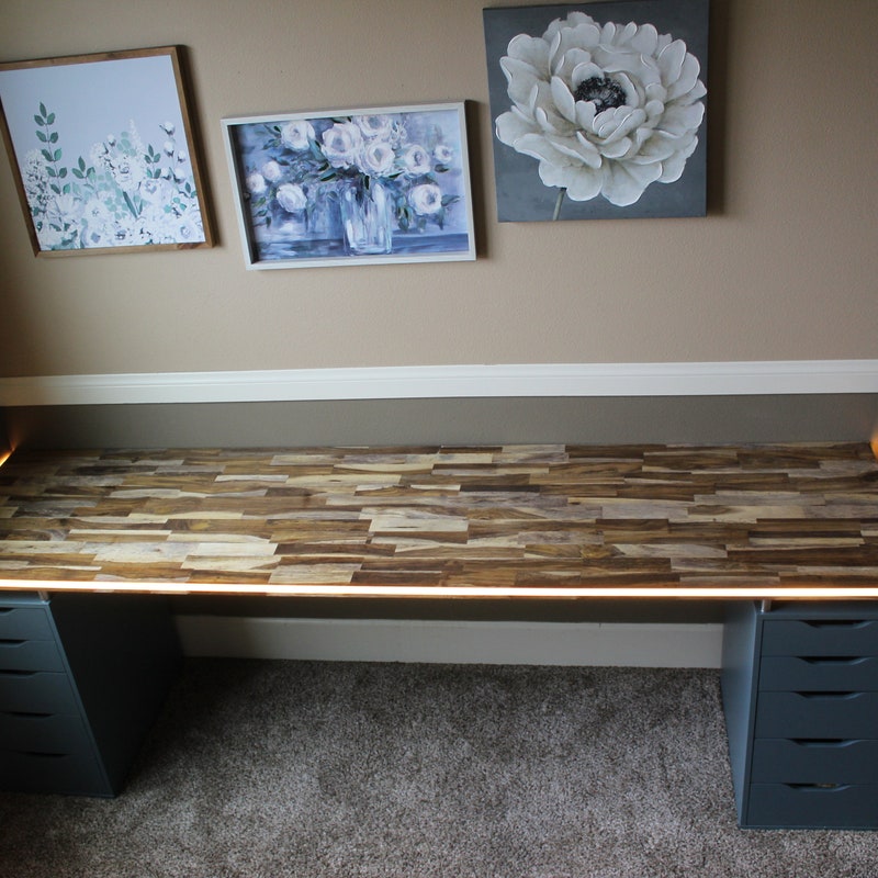 Butcher Block Desk - Etsy