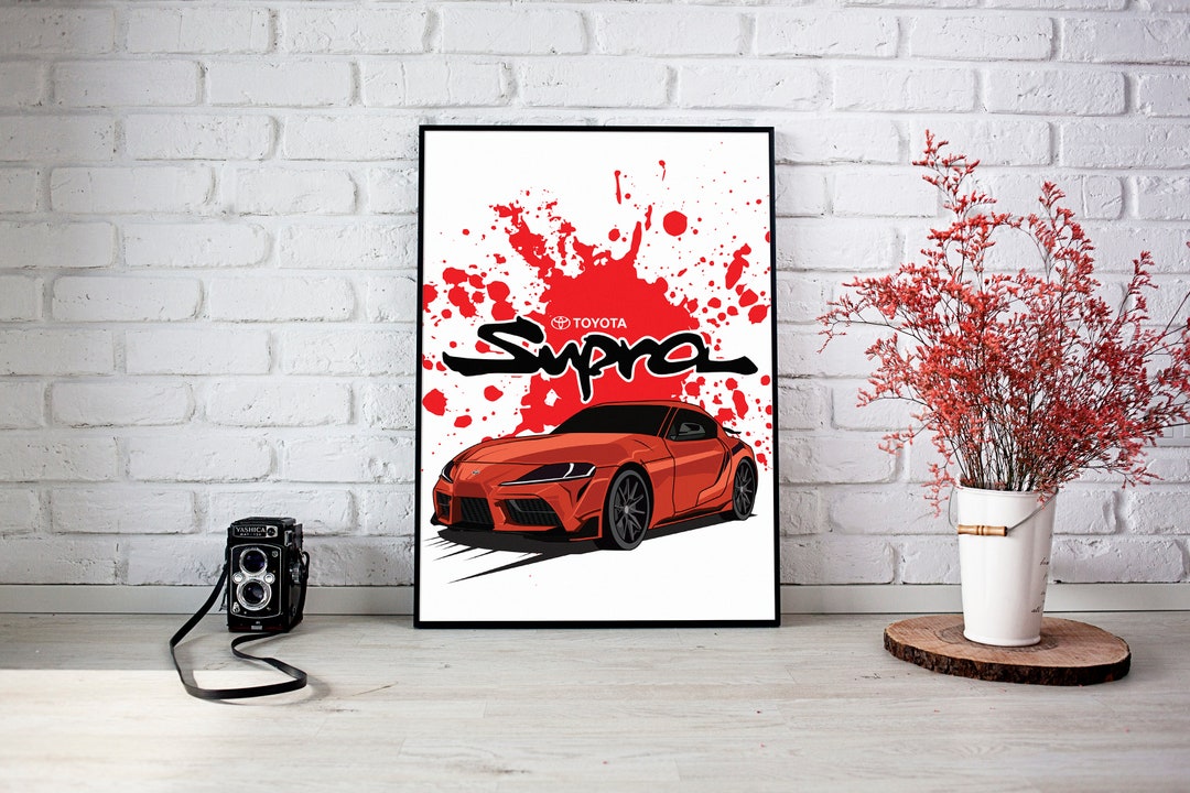 Supra MK5 Illustration Wall Printable Decoration - Etsy