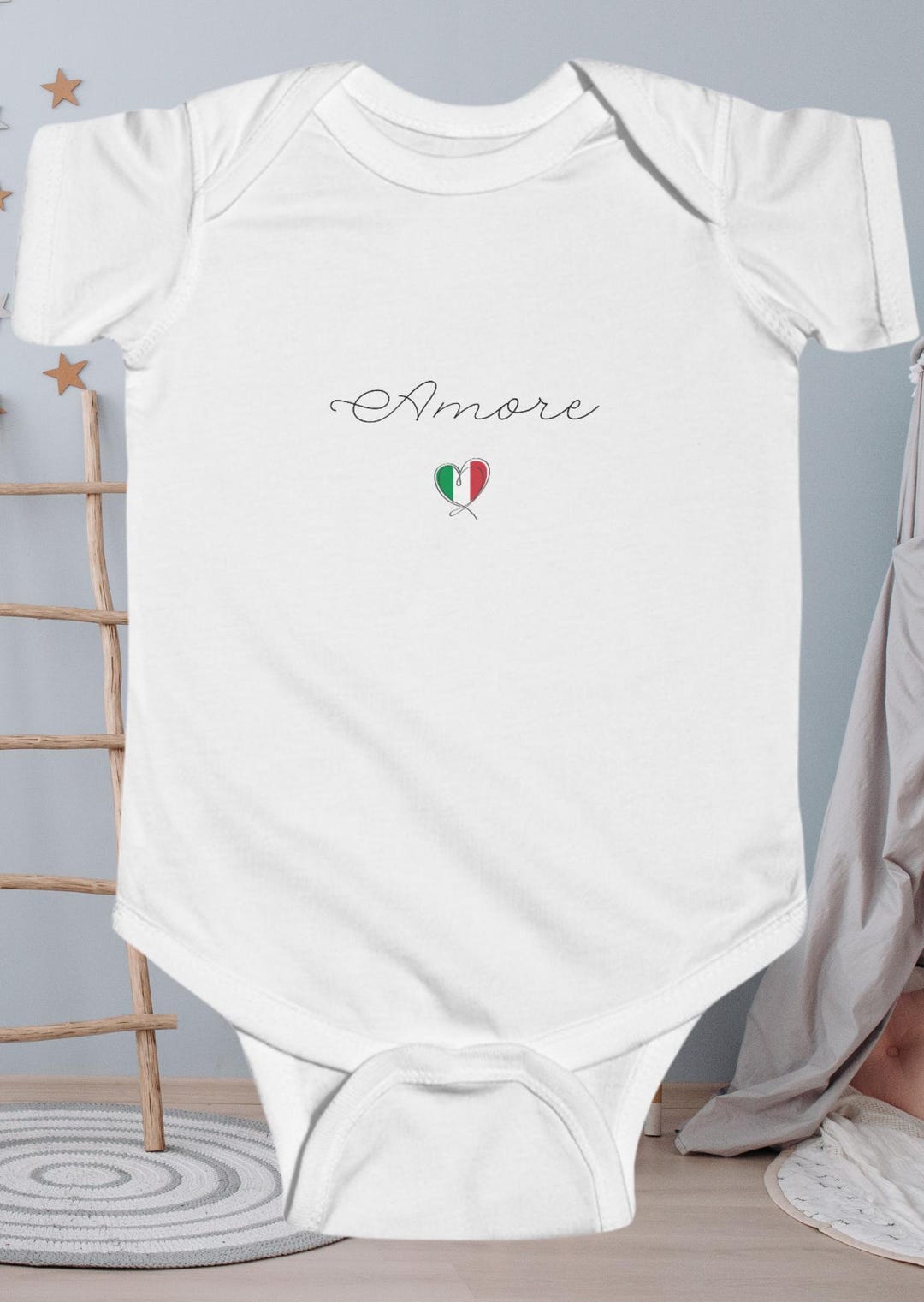 Italian Flag Amore Infant Bodysuit, Italy Pride Baby Onepiece Romper ...