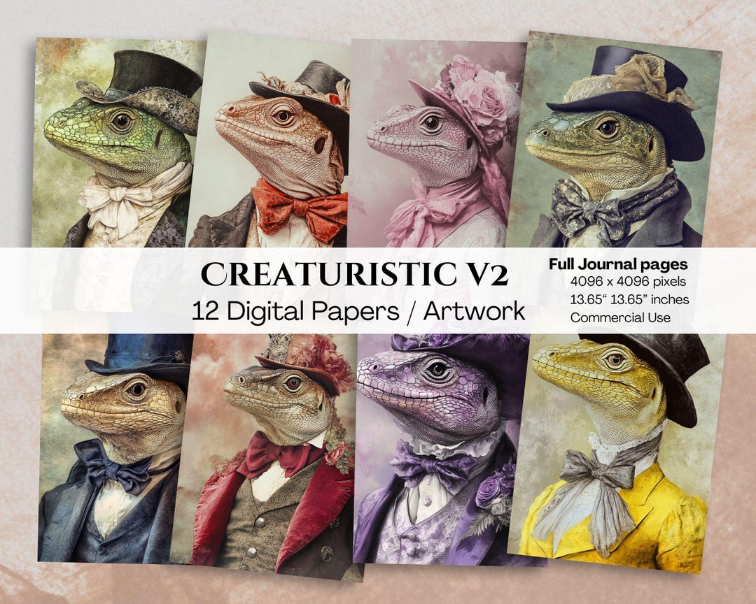 Lizard Dressed Up, Lizard Artwork, Lord, Aristocrat, Victorian, Wearing ...