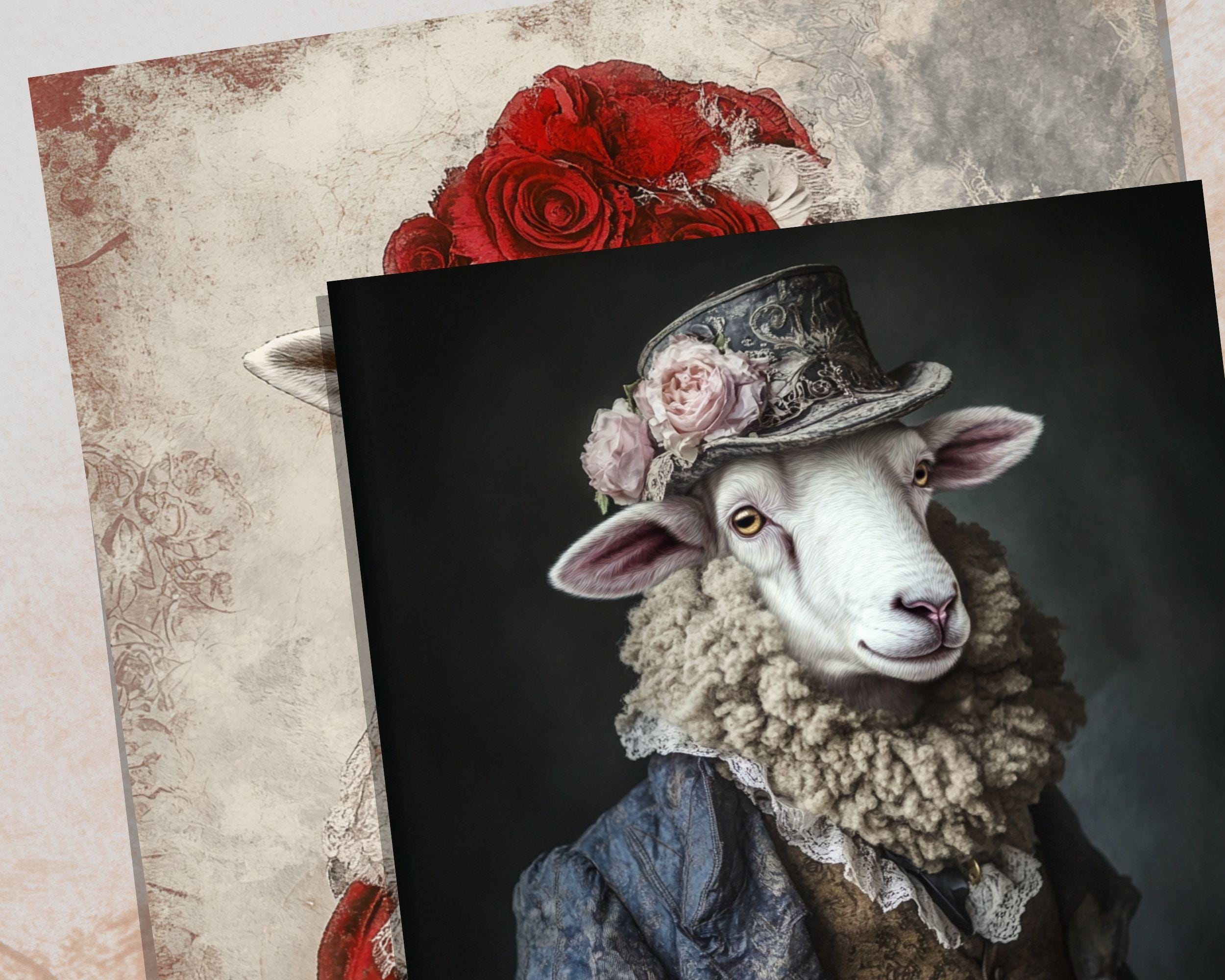Sheep in Clothes, Vintage Sheep, Sheep Art, Wardrobe, Wearing Clothes ...