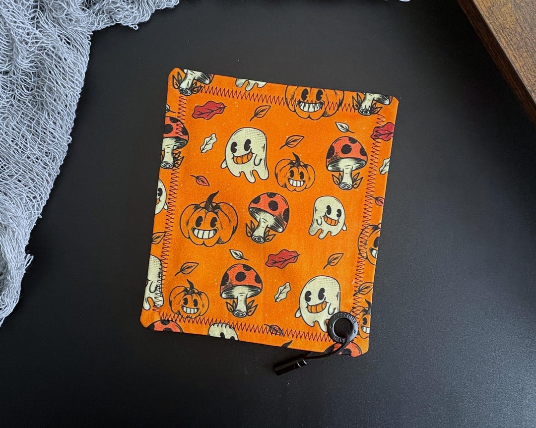 Spooky Hank Modern Handkerchief Orange Pumpkin and Ghost Medley Style ...