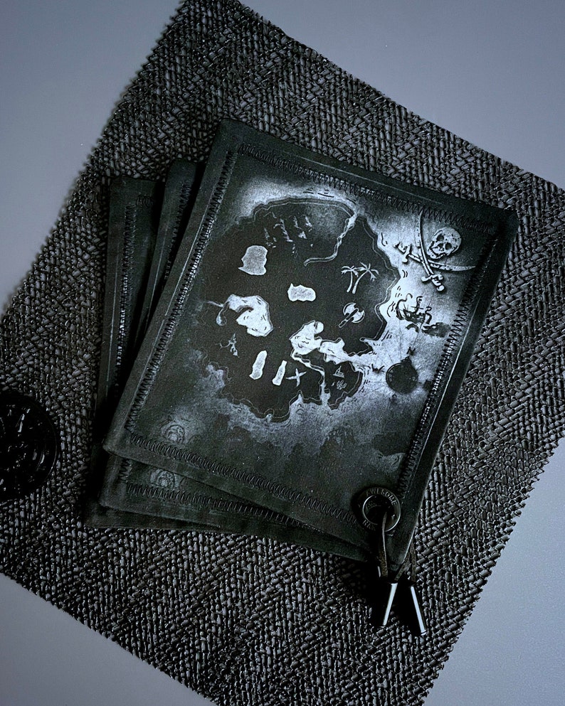 Barbarian Darkness Map Hank EDC Handkerchief Skull Island - Etsy