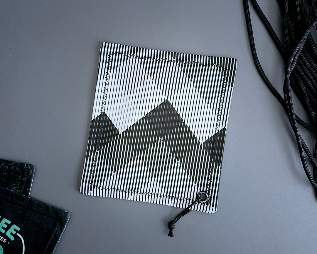 Geometric Hank Modern Handkerchief Black and White Geometrical Style ...