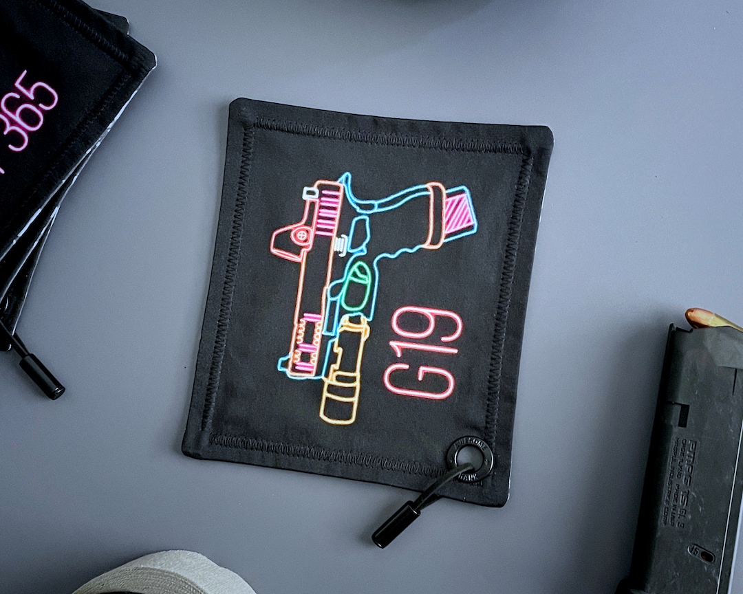 Miami Neon G19 Hank Modern Handkerchief Glock 19 Neon Sign Style Hank ...
