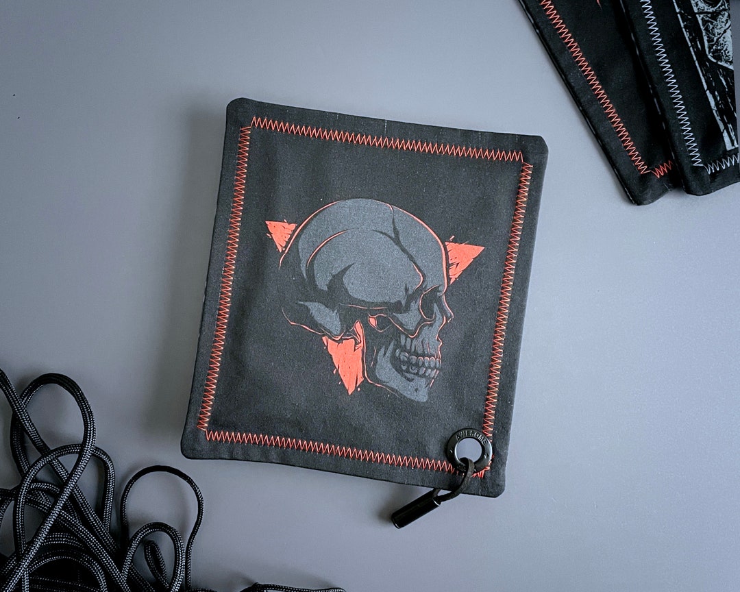 Vermillion Skull Hank Modern Handkerchief Red Black and Gray Skull ...