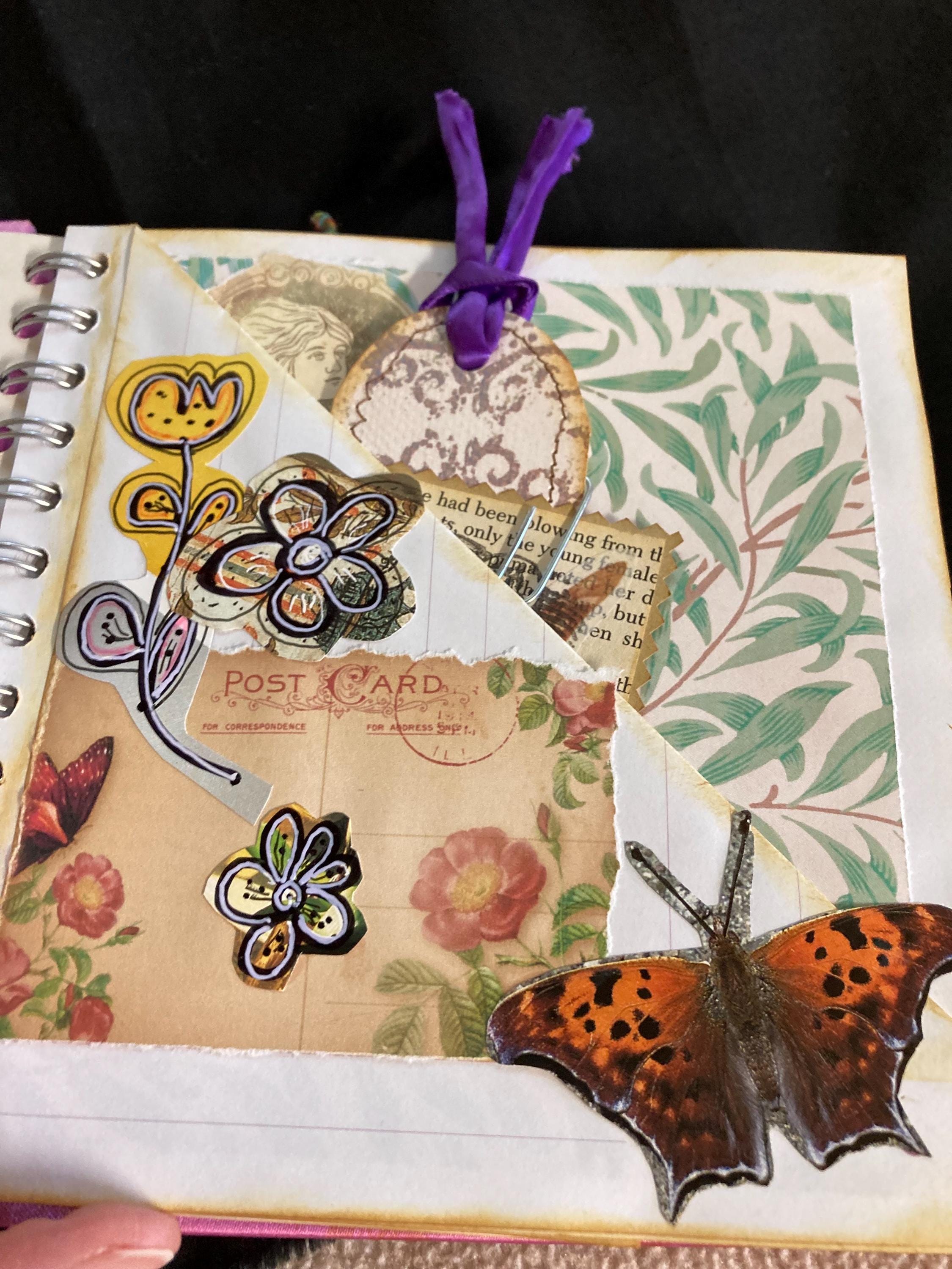 A butterfly Theme Altered Spiral Book - Etsy