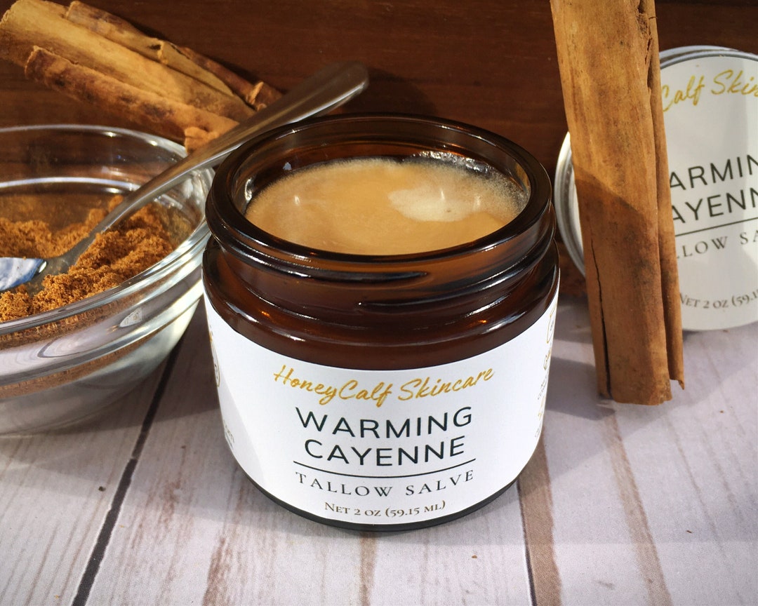 Cayenne Pepper Salve Tallow Balm, Joint Pain Relief Body Balm, Spice ...