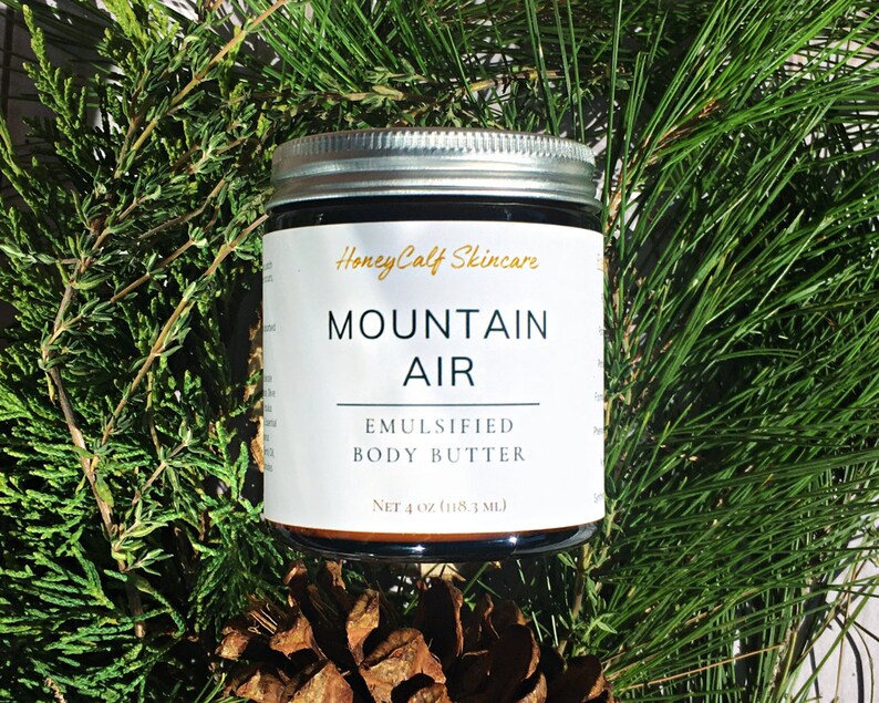 Emulsified Body Butter, Mountain Air. Grassfed Tallow, Natural Skincare ...
