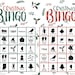 Christmas Trivia Bingo Game 12 Cards - Etsy
