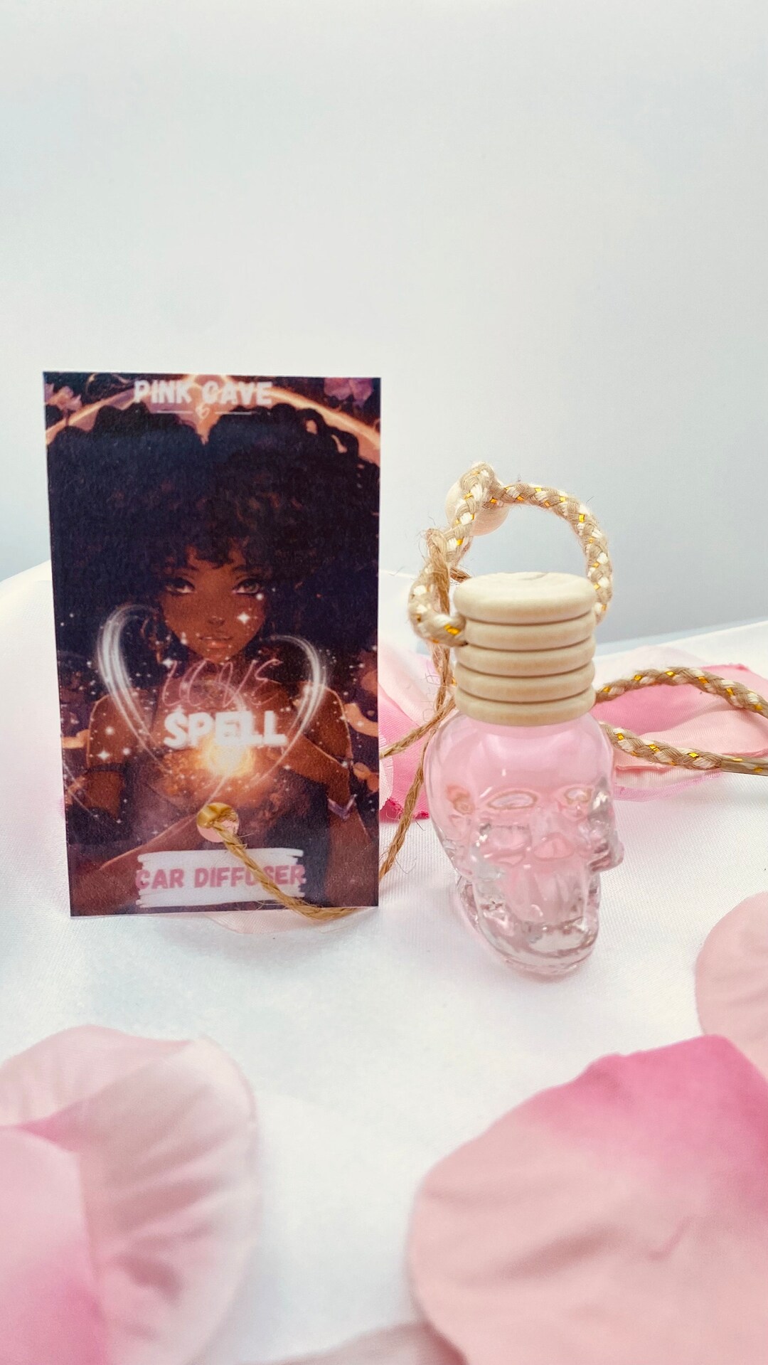 HANGING CAR DIFFUSER Black Love Spell Skull Head Diffuser - Etsy