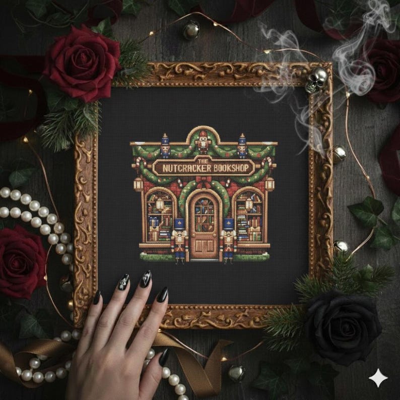 The Nutcracker Bookshop Cross Stitch Design , Soldier & Jester Designs ...