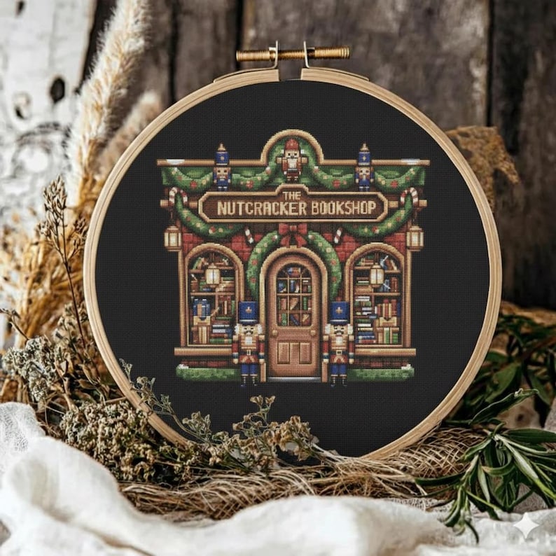 The Nutcracker Bookshop Cross Stitch Design , Soldier & Jester Designs ...