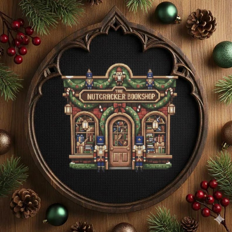 The Nutcracker Bookshop Cross Stitch Design , Soldier & Jester Designs ...