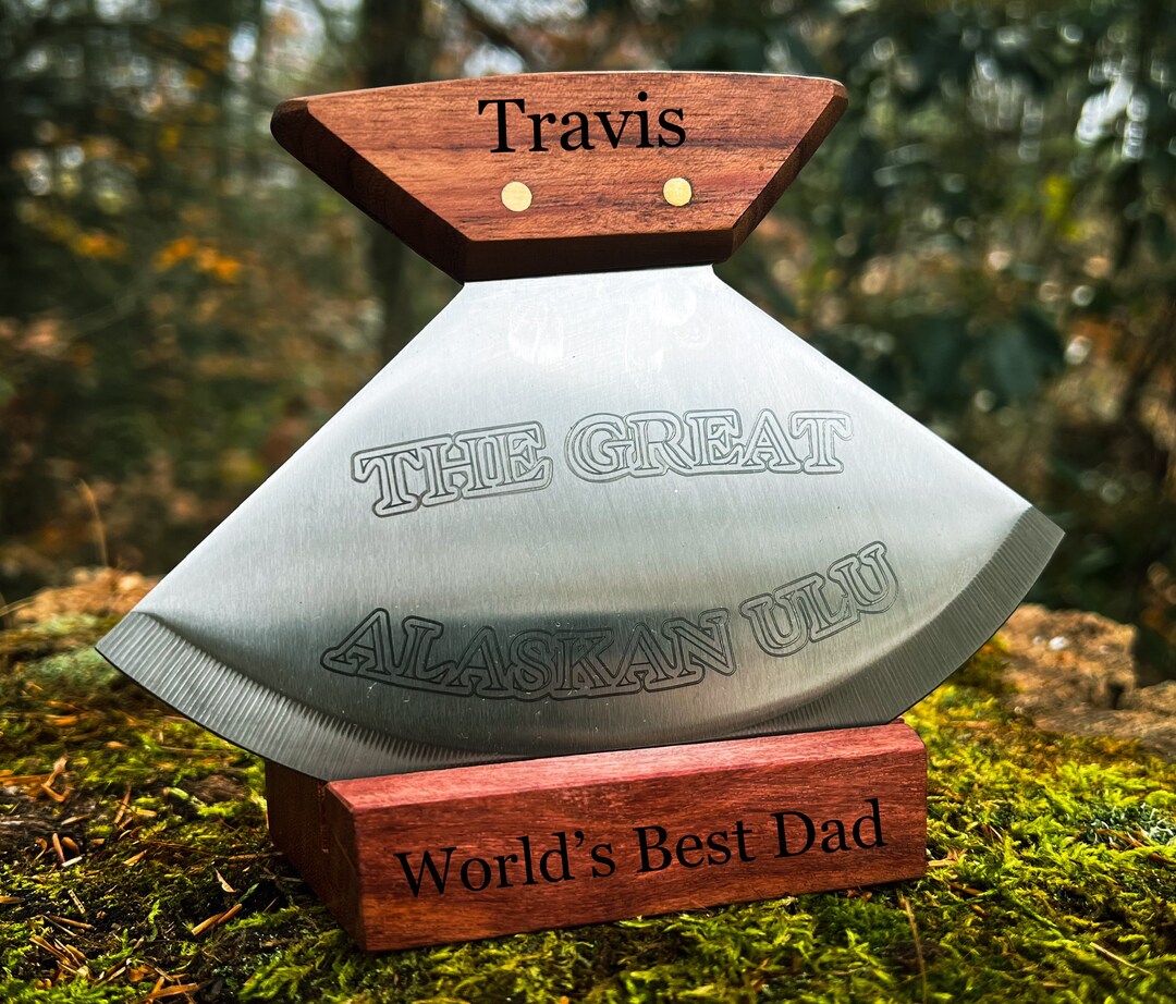 Alaskan Ulu Knife, Unique Engraved Christmas Gift Idea for Him ...