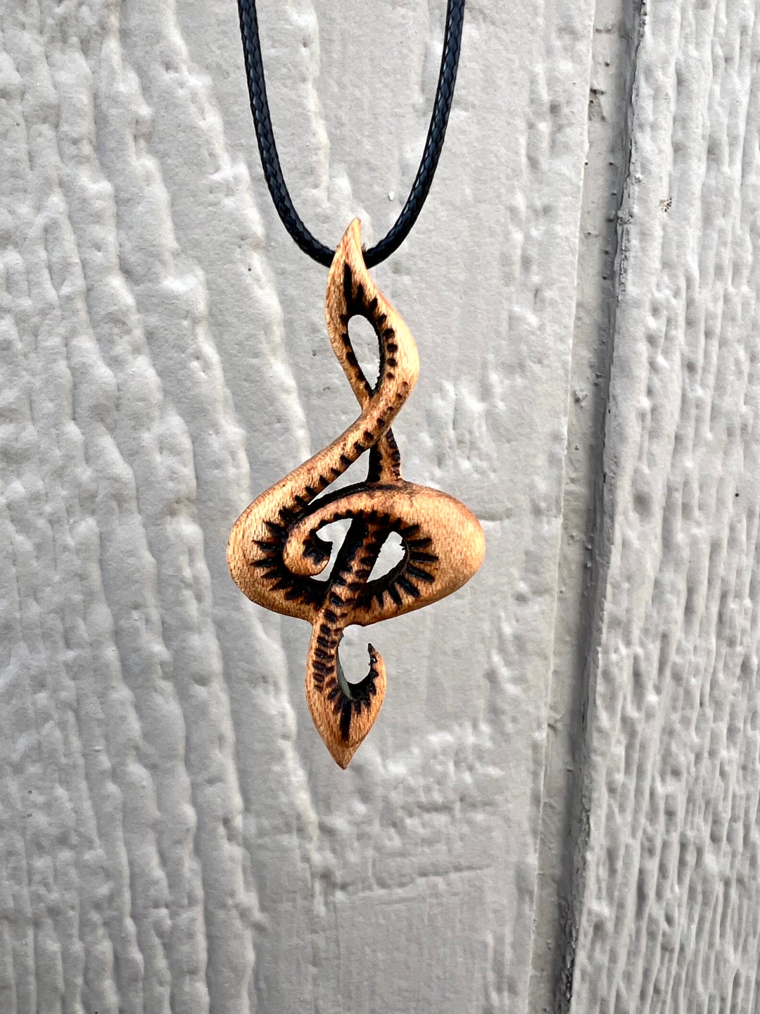 Carved Maple Treble Clef - Etsy