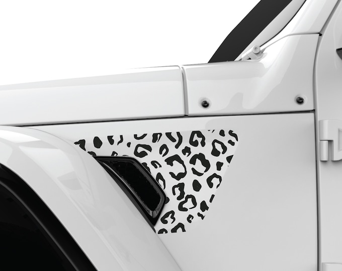 Fits 2018-2024 Jeep Wrangler JL, JLU & Gladiator - Leopard Print Fender ...
