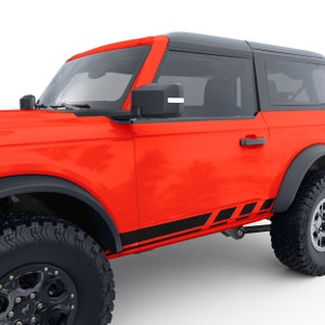 For Ford Bronco Sticker 2021. Lower Rocker Panel Stripe Door Decals ...