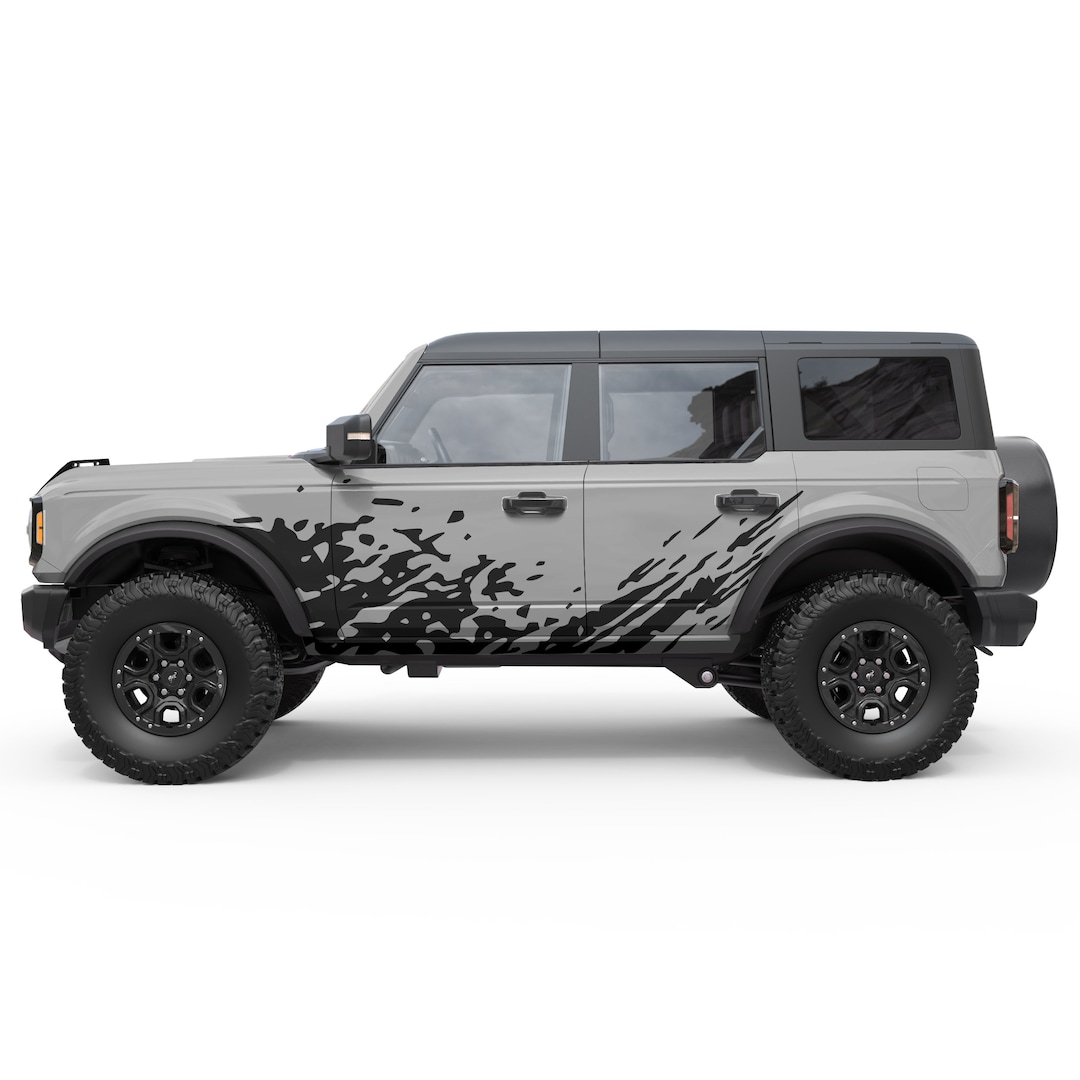 Fits 2021+ Ford Bronco Decal. Mudd Splatters for Bronco Accessories ...