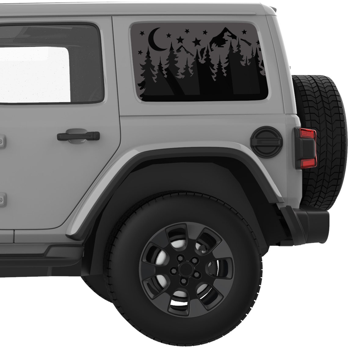 Starry Night Rear Window Decals. Fits Jeep Wrangler Window Sticker 2007 ...