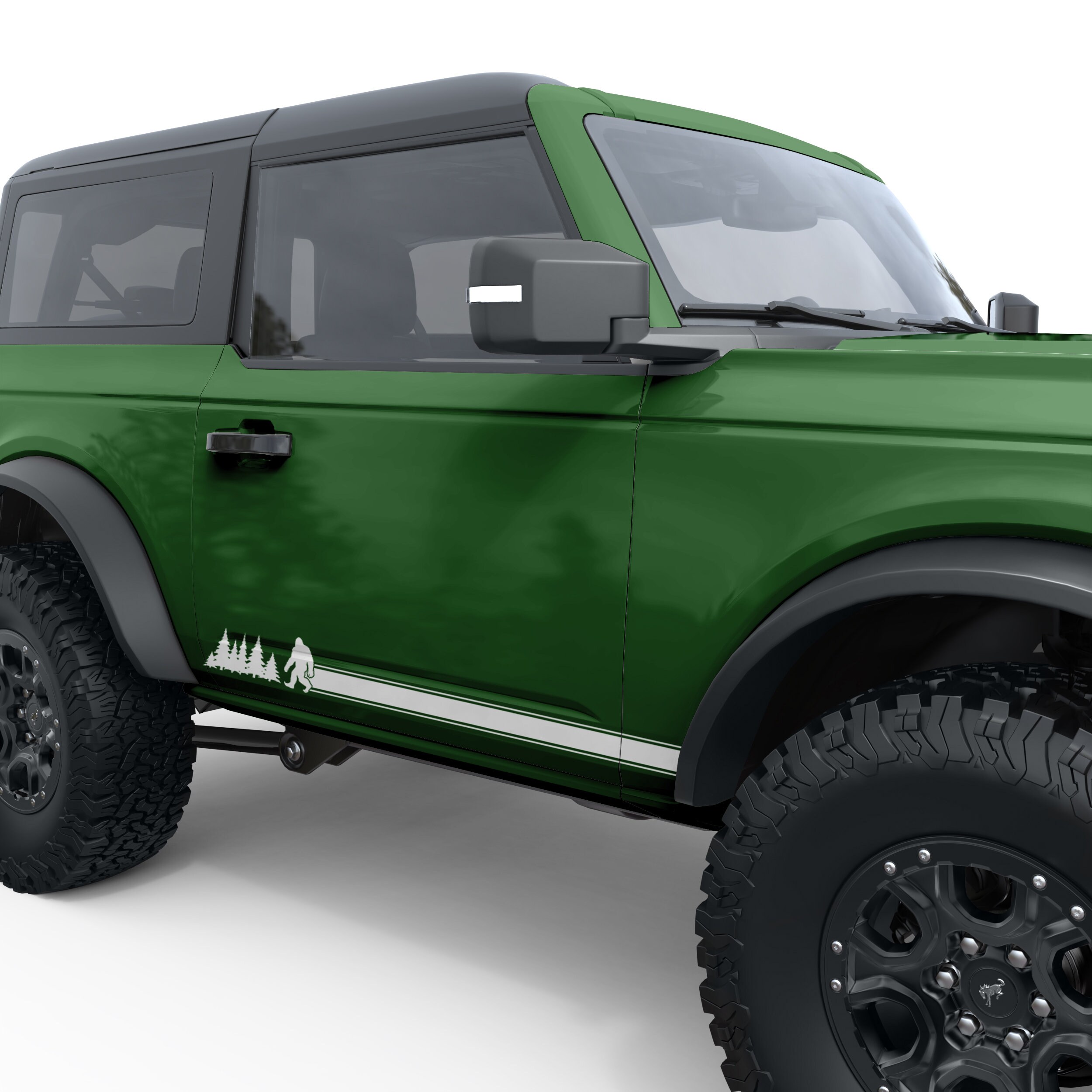 For Ford Bronco Sticker 2021+. Bigfoot Stripe Decals for Bronco ...