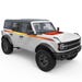 Fits Ford Bronco Decals 2021+. Heritage Style Retro Sunset Hood and ...