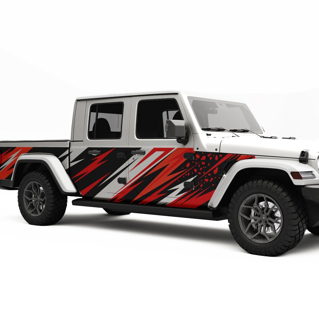 Electric Shockwave Door Decals. for Jeep Gladiator Vinyl Decals. Made ...
