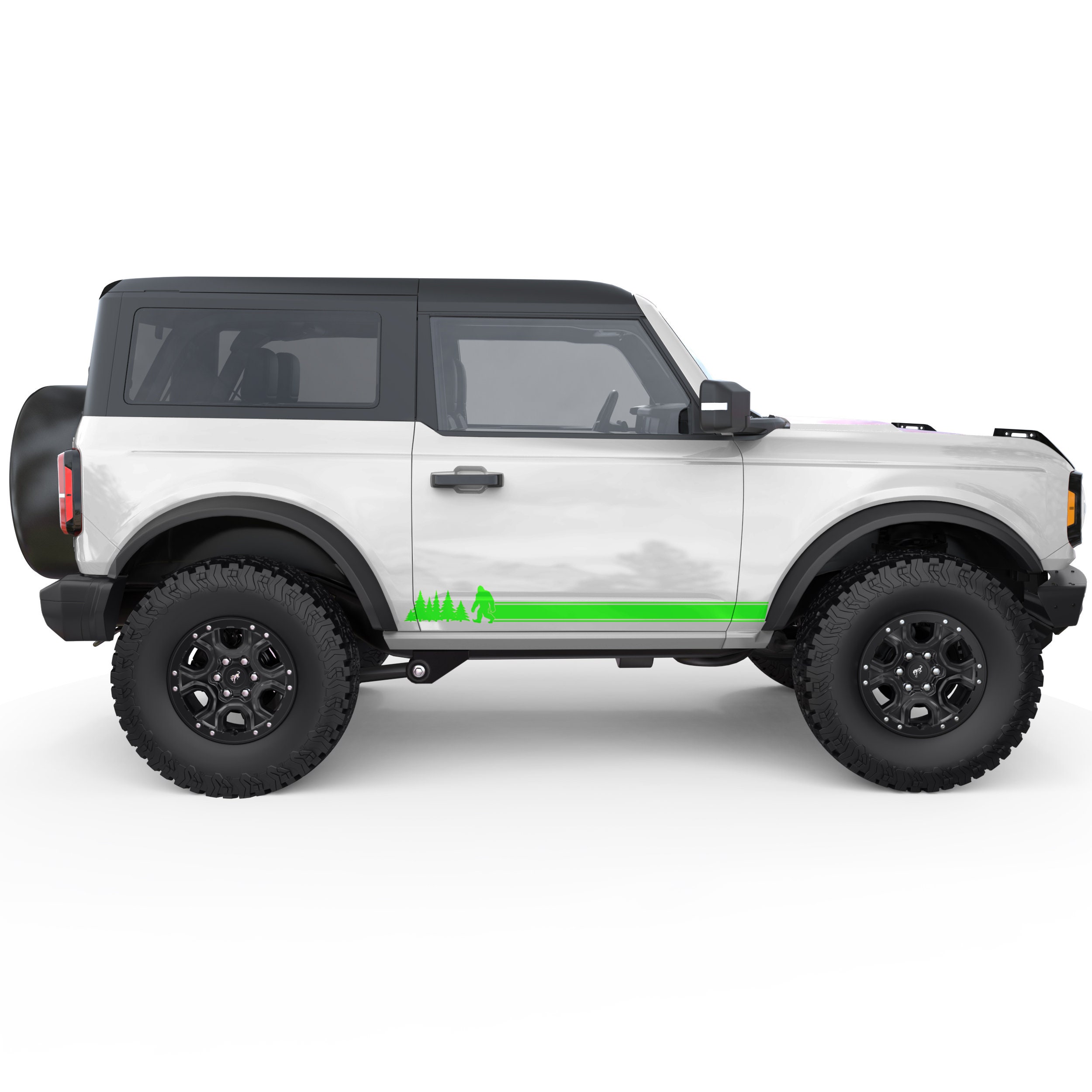 For Ford Bronco Sticker 2021+. Bigfoot Stripe Decals for Bronco ...