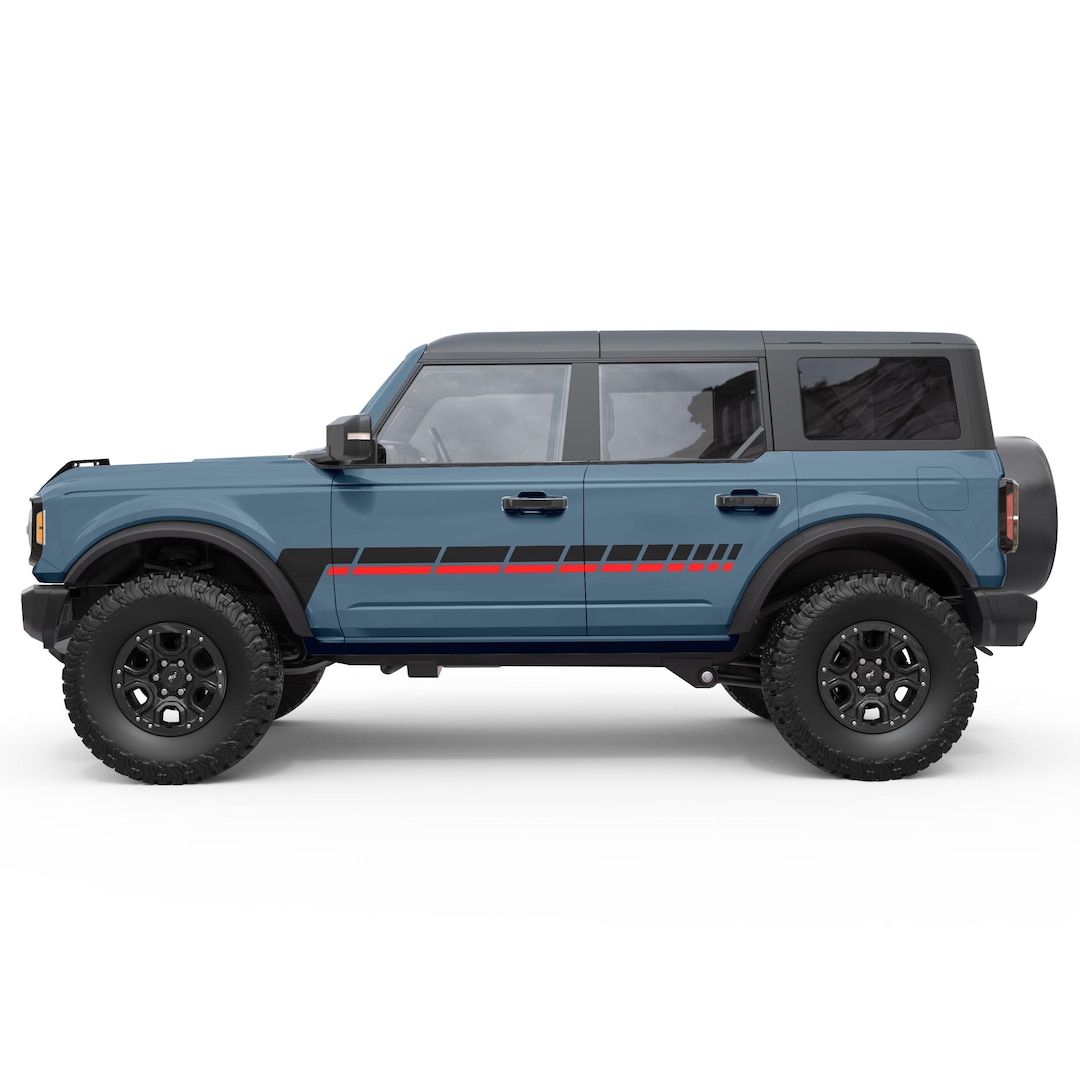 Retro Dashed Lines for Bronco Accessories. Fits Bronco Decals 2021 ...