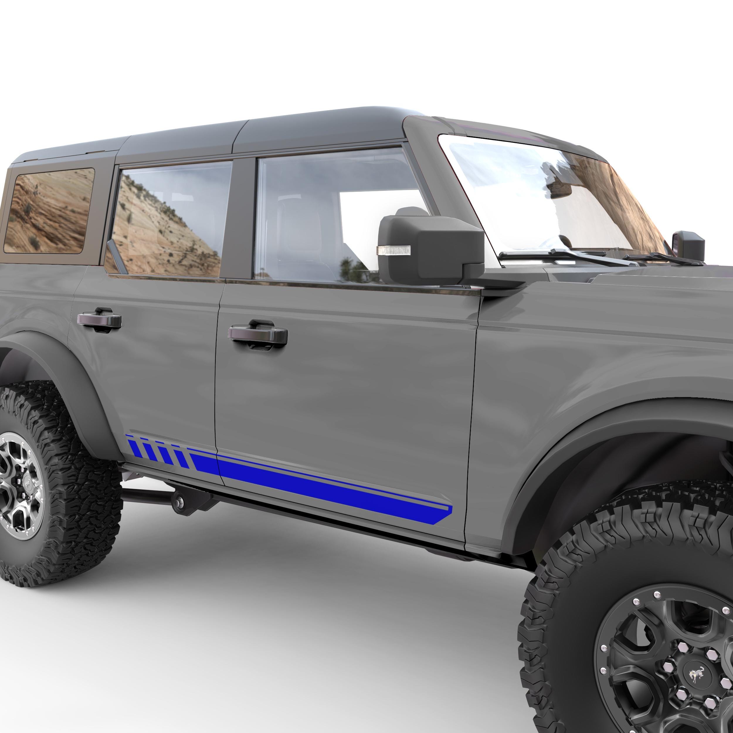 For Ford Bronco Decal 2021+. Bottom Side Speed Stripe for Bronco ...
