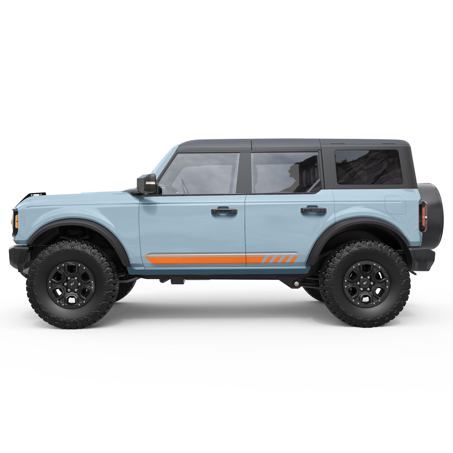 For Ford Bronco Decal 2021+. Bottom Side Speed Stripe for Bronco ...