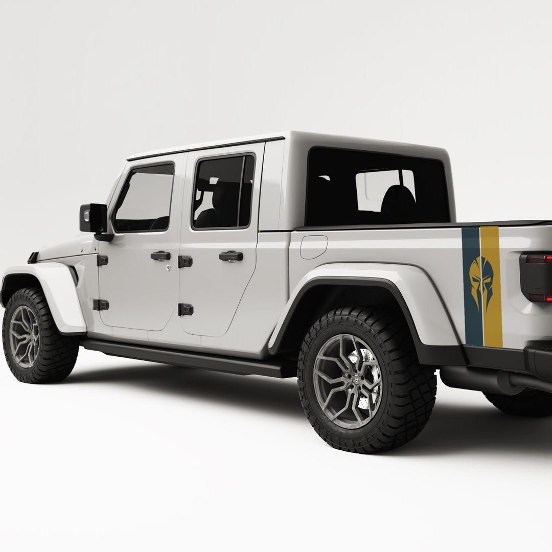 Fits Jeep Gladiator Graphics Decals. Bedside Stripe Graphic Decal for ...