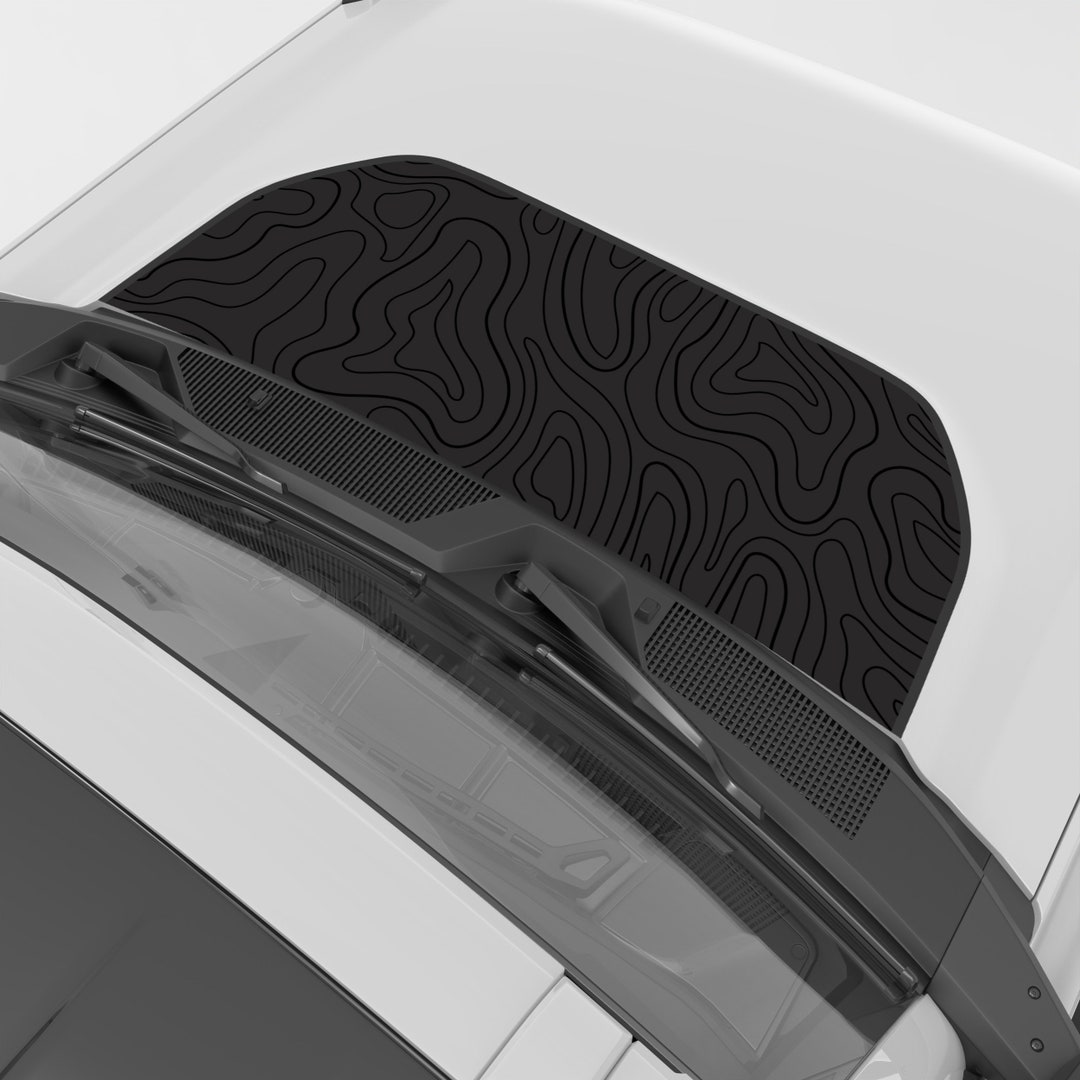 Topographic Map With Outline Vinyl Decal. for Ford Bronco Hood Decal ...