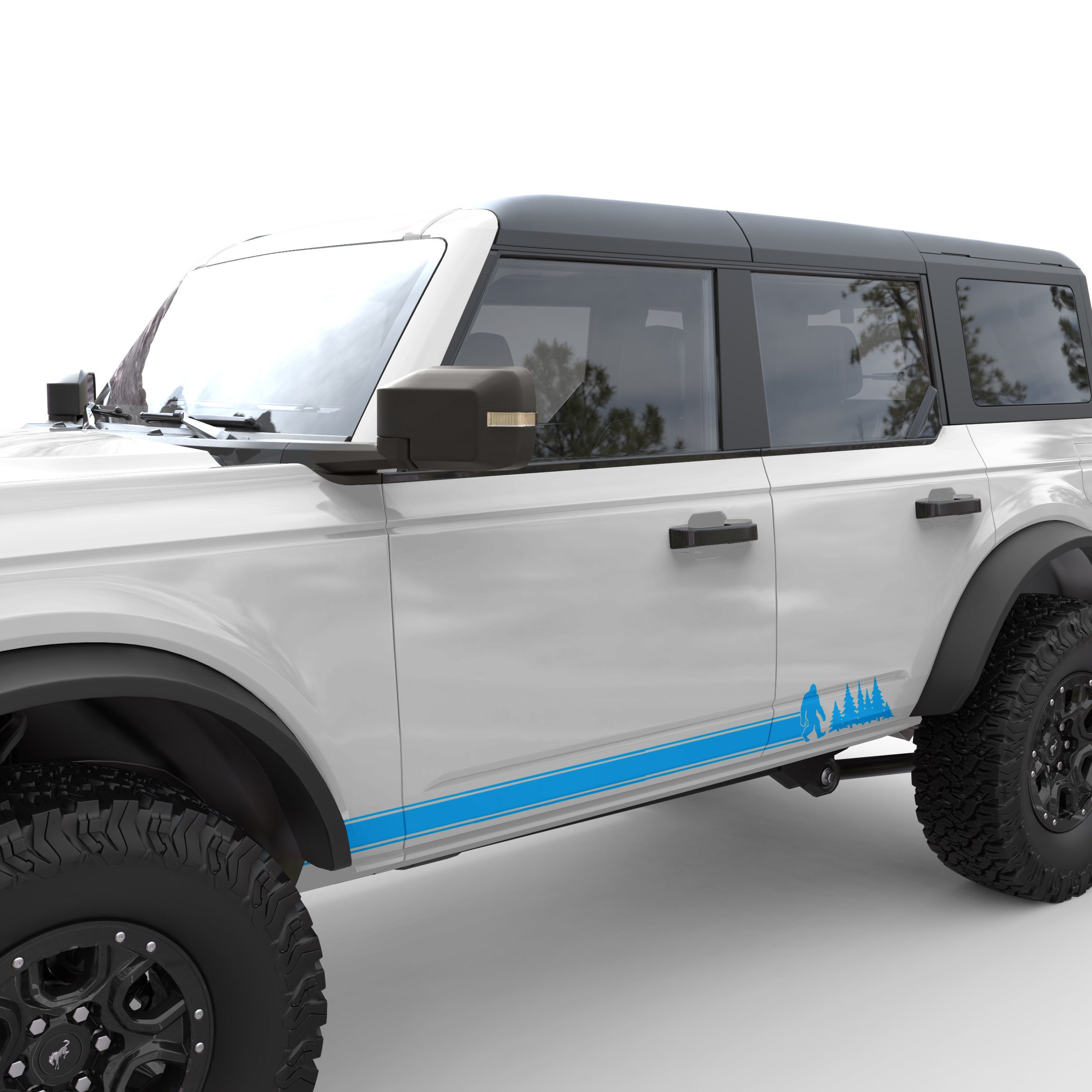 For Ford Bronco Sticker 2021+. Bigfoot Stripe Decals for Bronco ...