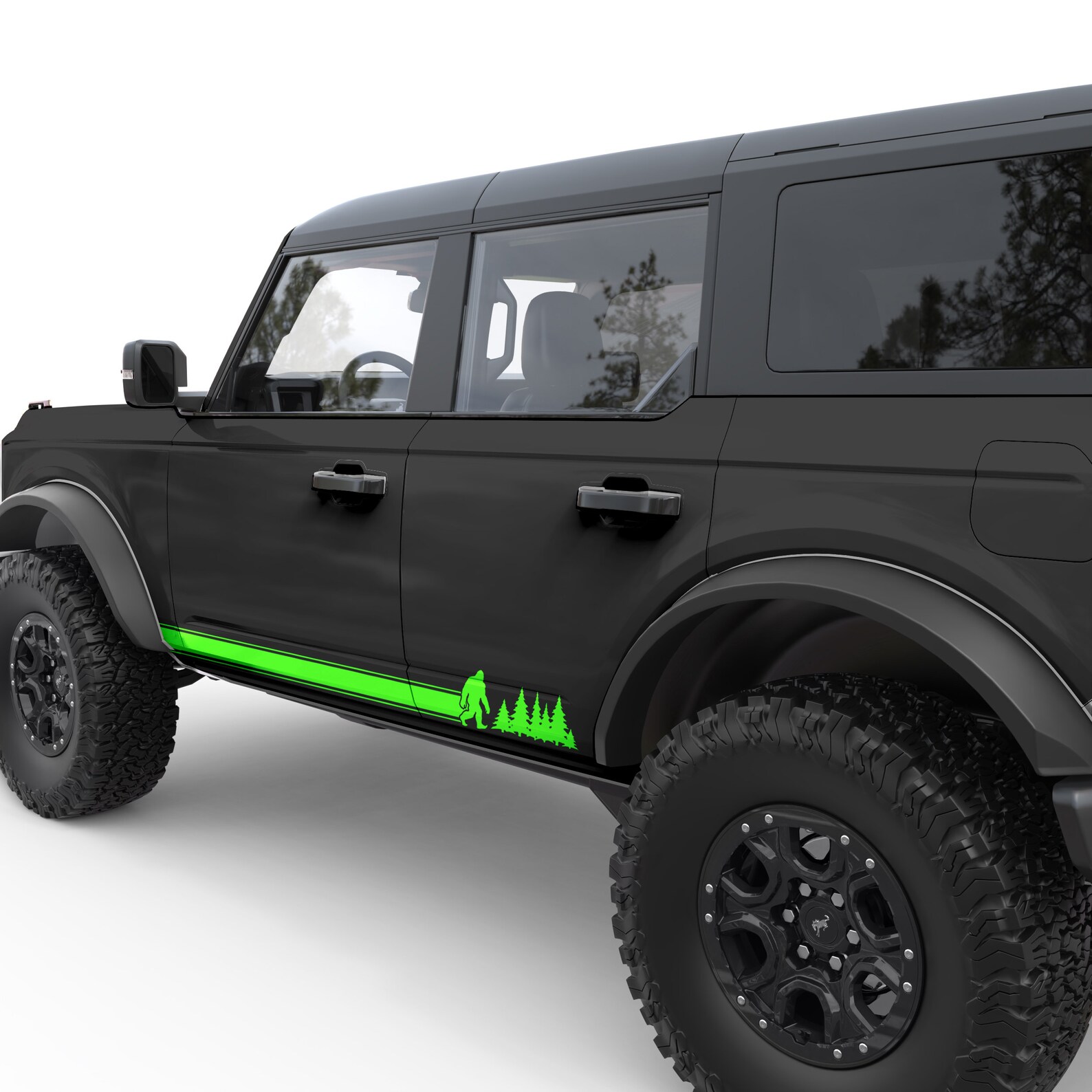 For Ford Bronco Sticker 2021+. Bigfoot Stripe Decals for Bronco ...